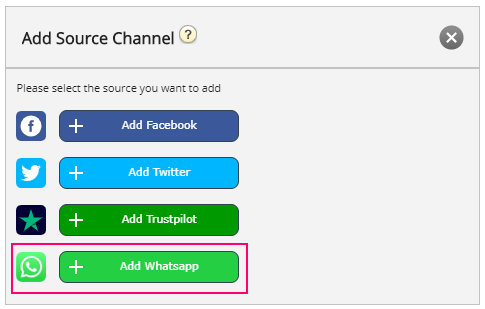 Adding a WhatsApp Source | Puzzel Help Centre